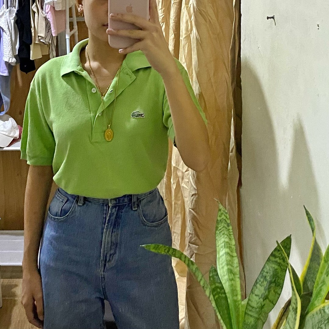 Auth lacoste apple green polo shirt, Men's Fashion, Tops & Sets, Tshirts & Polo Shirts on Carousell