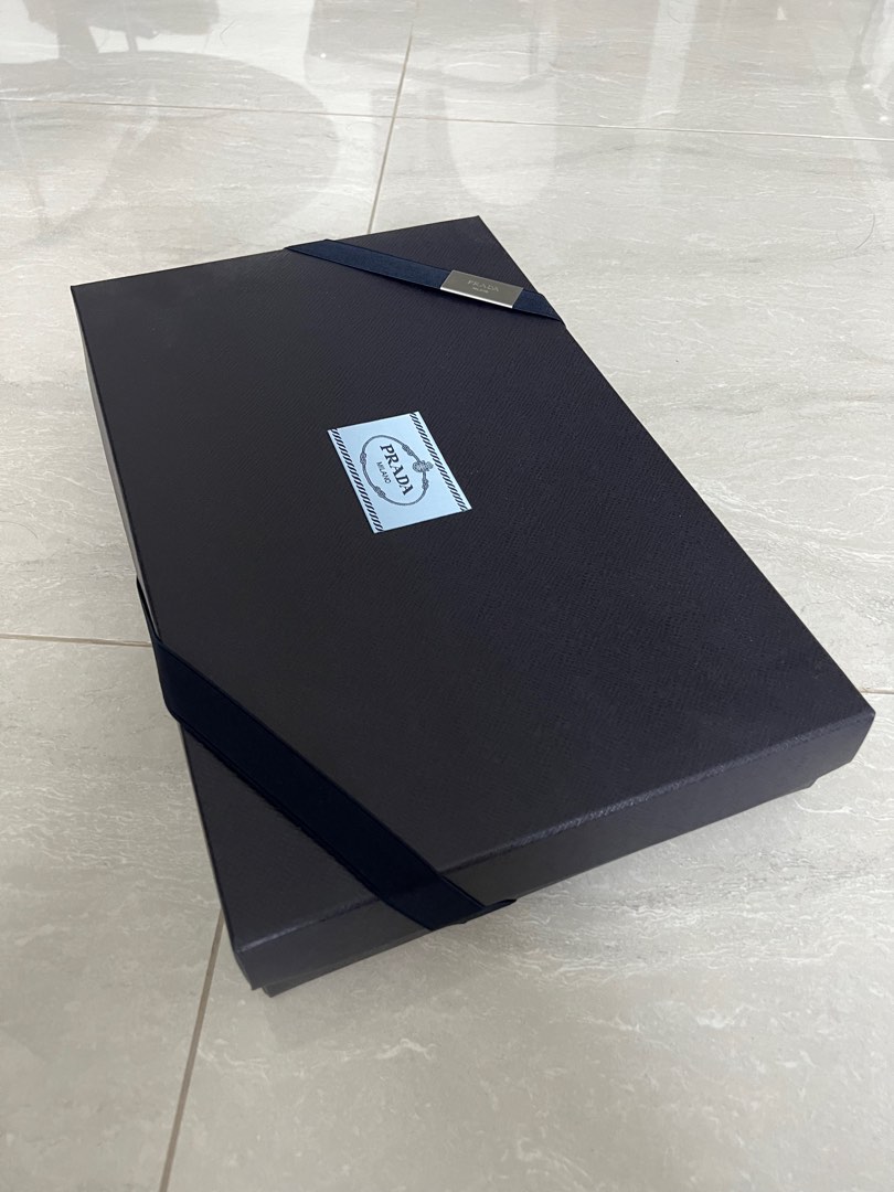 Authentic Prada Box with Band, Luxury, Accessories on Carousell