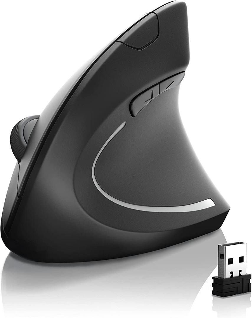 [B1105] Wireless Vertical Ergonomic USB Mouse - Optical Model without ...