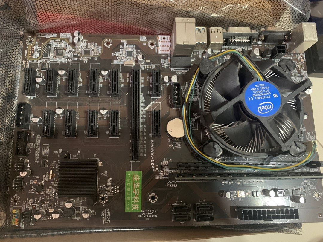 B250 Motherboard Mobo 12 GPU, Computers & Tech, Parts & Accessories ...