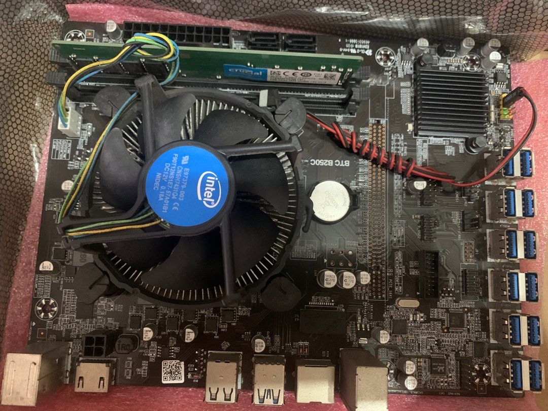 B250 Motherboard Mobo 12 GPU, Computers & Tech, Parts & Accessories ...