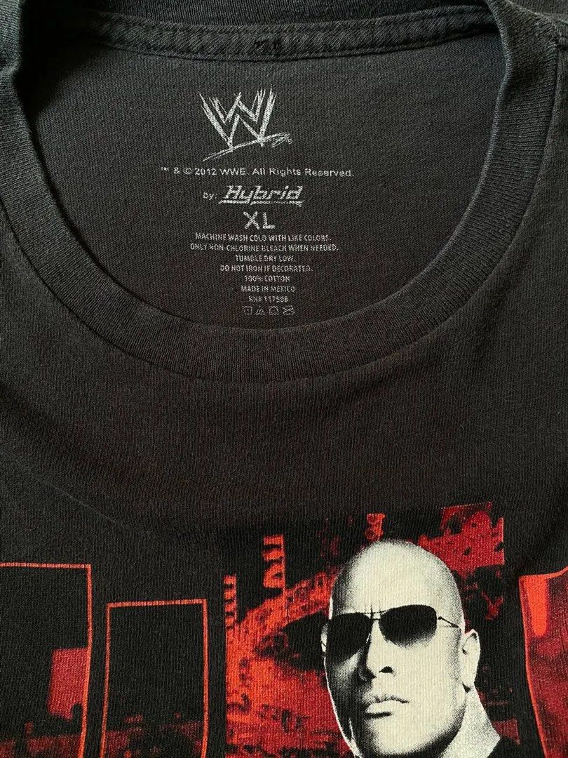 BAJU THE ROCK WWE, Men's Fashion, Tops & Sets, Tshirts & Polo Shirts on ...