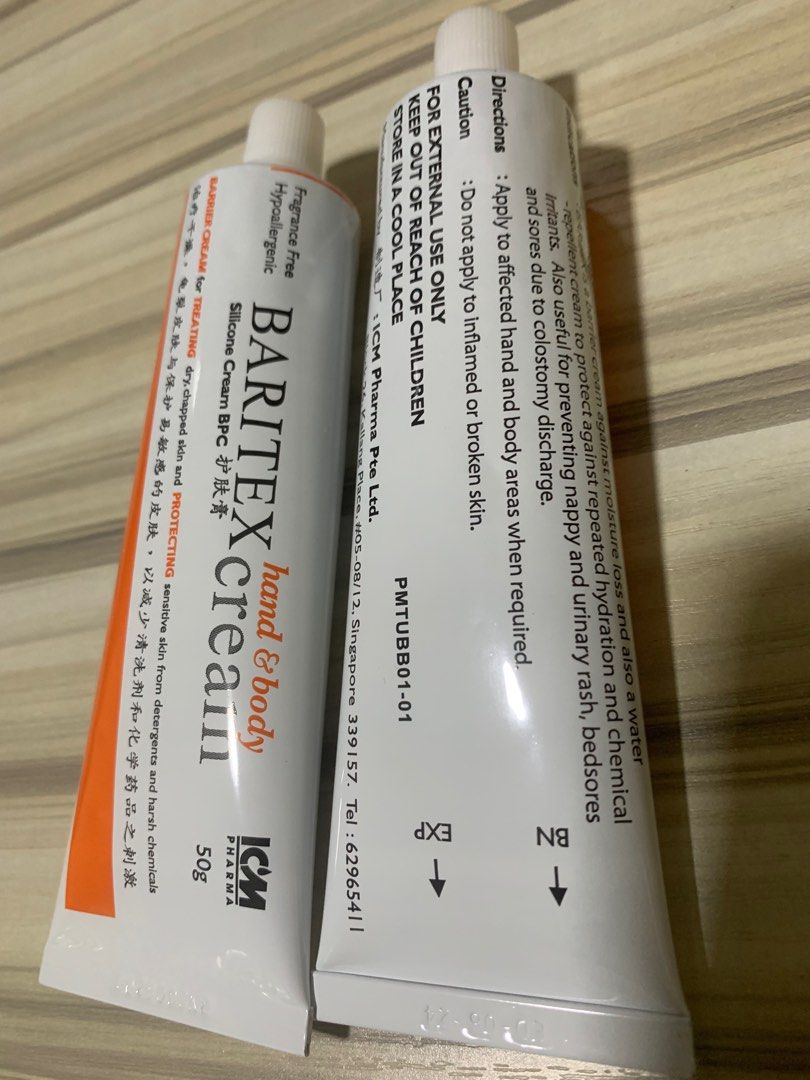 BARITEX cream, hand & body, ICM, 50g, total 4 tubes at $24, Health ...