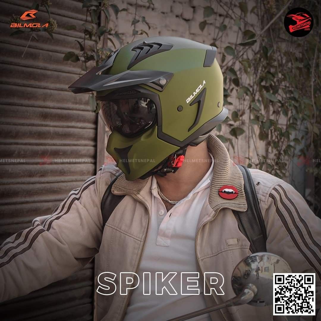 Bilmola Spiker helmet, Motorcycles, Motorcycle Apparel on Carousell