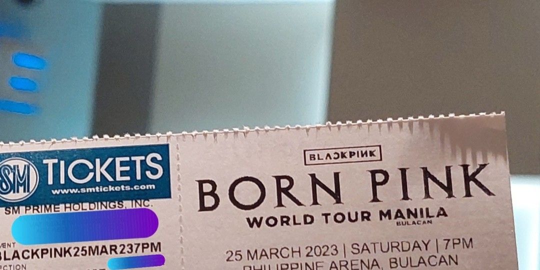 Blackpink Born Pink UBB Regular (2) Day 1 Ticket, Tickets & Vouchers ...