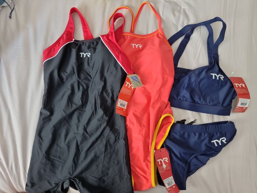Brand new TYR swim wear x 3 bikini Boyleg diamond back, Women's Fashion ...