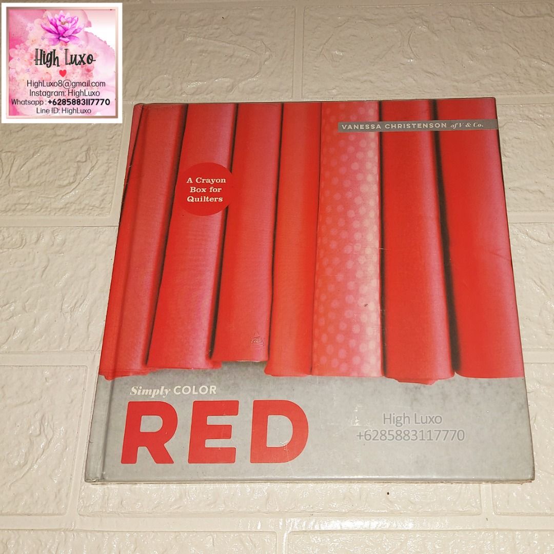 Buku Simply Color Red A Crayon Box for Quilters Quilt Quilts Quilting ...
