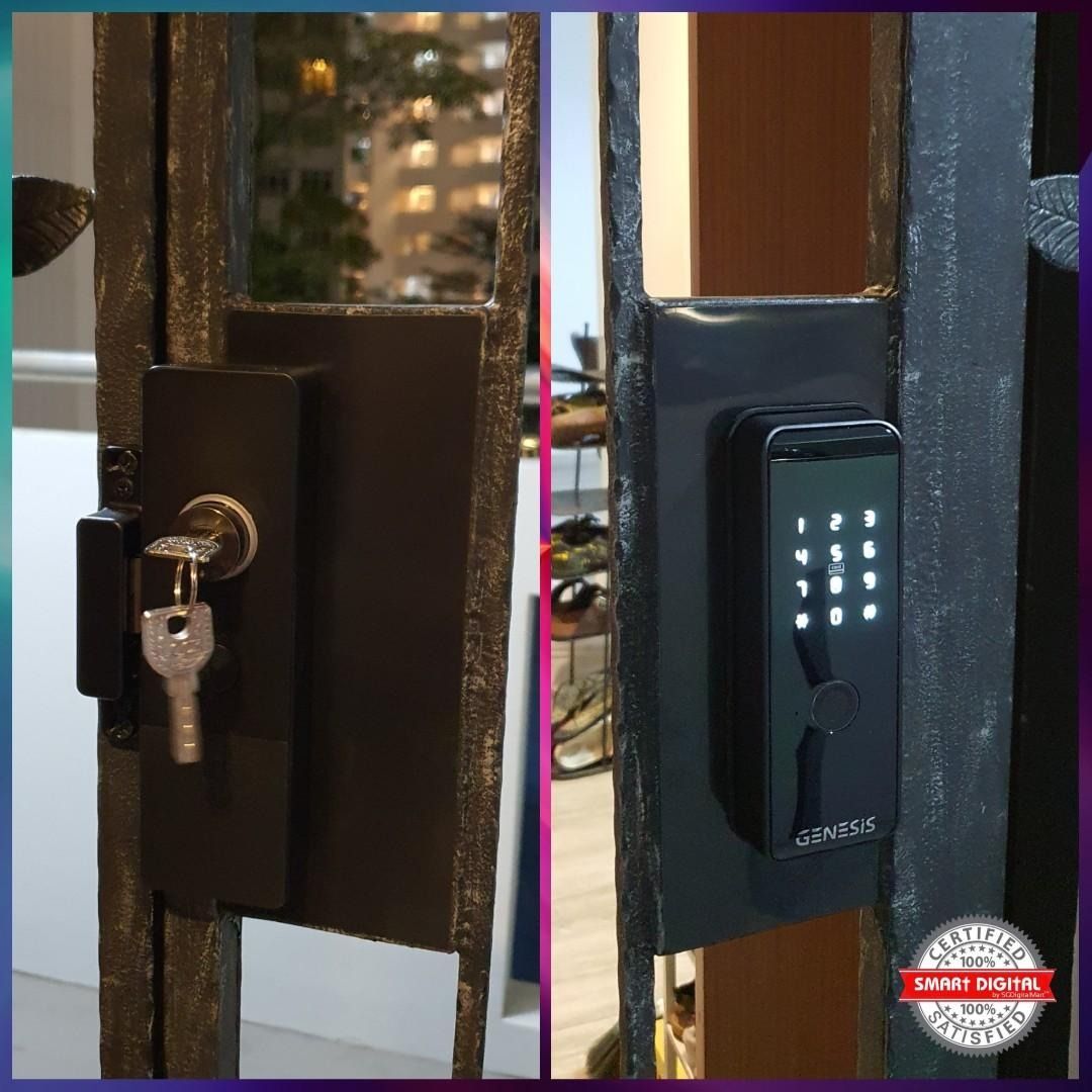 ⭐Bundle Deal⭐ GENESIS 6-way GT02 Revo Gate + S360B Digital Deadbolt ...