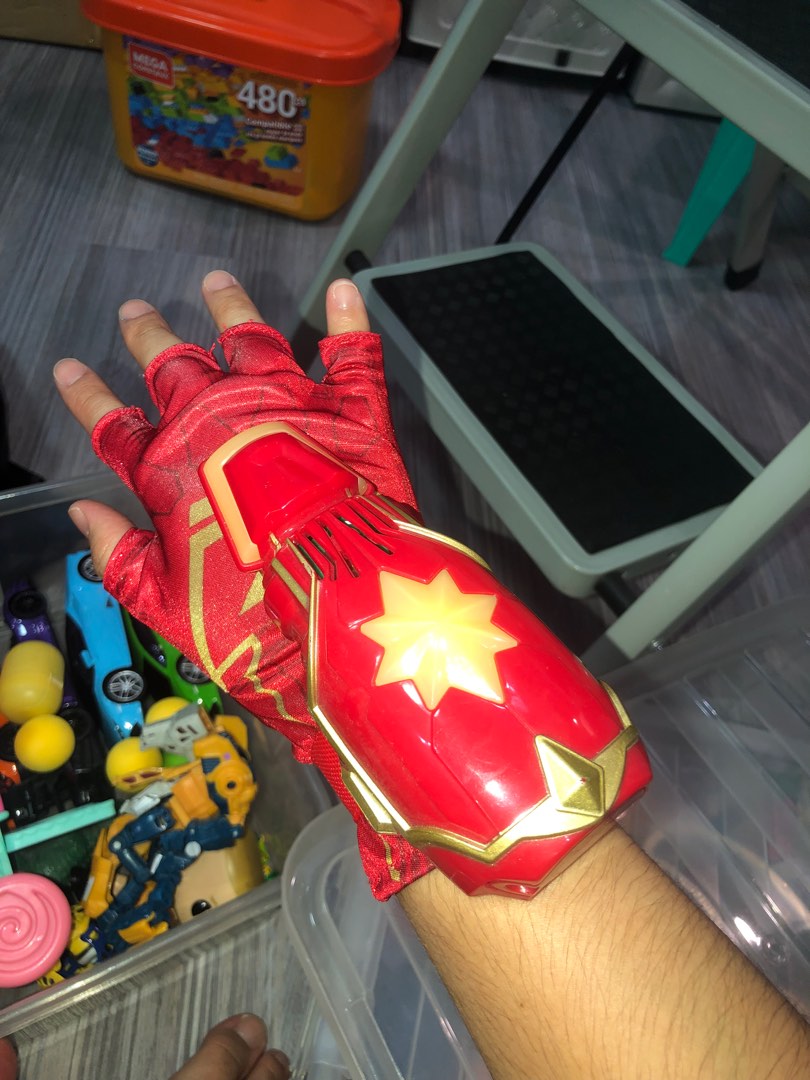Capt. Marvel hand gloves with sounds, Hobbies & Toys, Toys & Games on ...