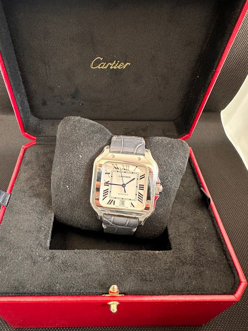 CARTIER DE SANTOS LARGE, Luxury, Watches on Carousell