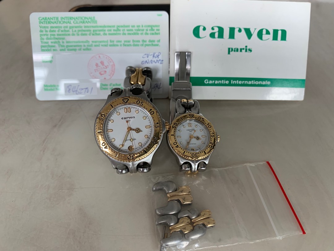 Carven Paris couple watches, Luxury, Watches on Carousell