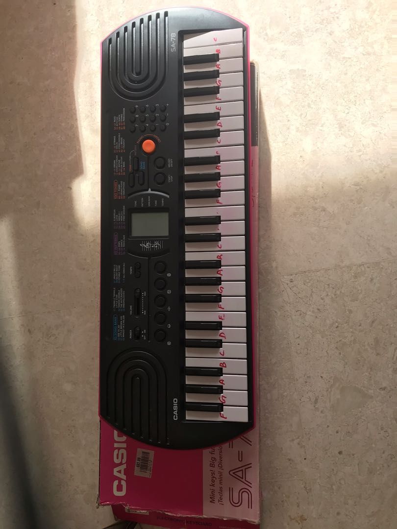 Casio SA 78 keyboard, Hobbies & Toys, Music & Media, Musical ...