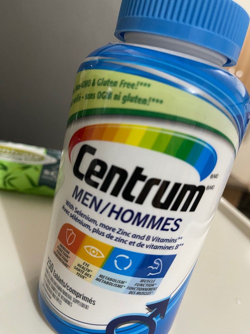 Centrum for men 250tabs, Health & Nutrition, Health Supplements, Sports ...