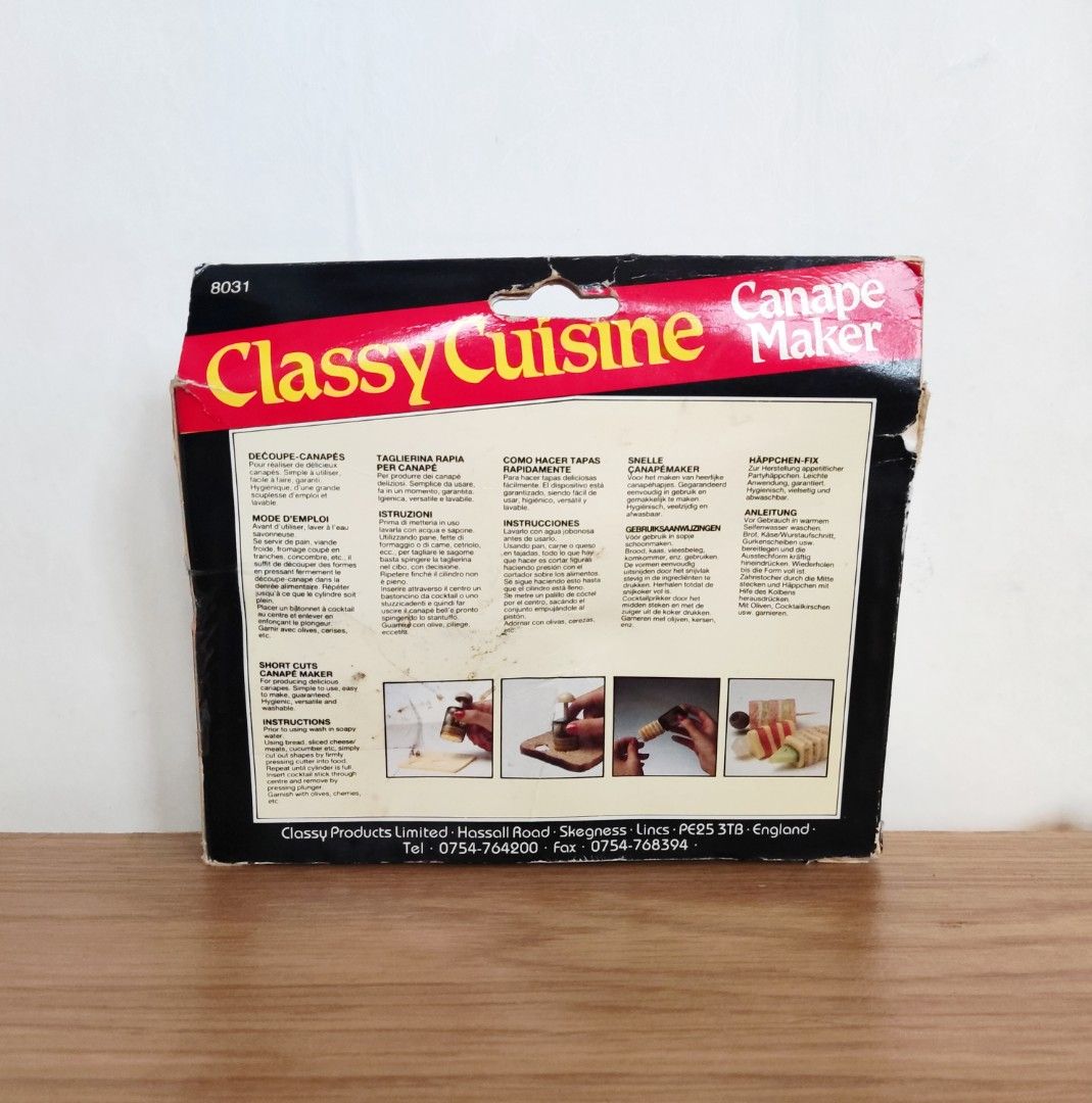 Classy Cuisine Canape Maker, Furniture & Home Living, Kitchenware ...