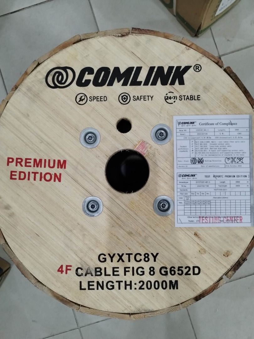 Comlink Fiber Optic Cable Figure 8, Computers & Tech, Parts ...