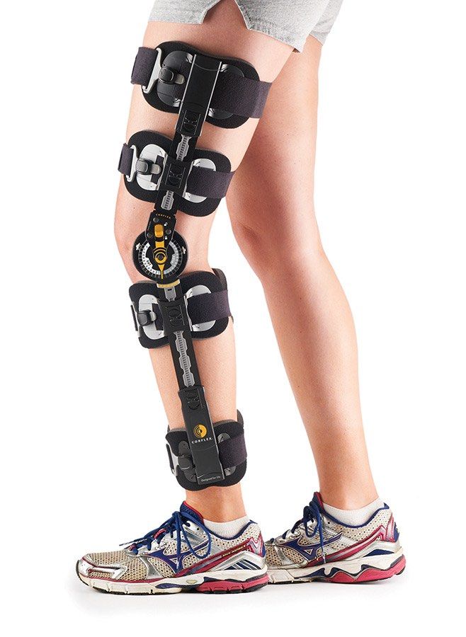 Corflex Contender Post-Op Knee Brace, Health & Nutrition, Braces ...