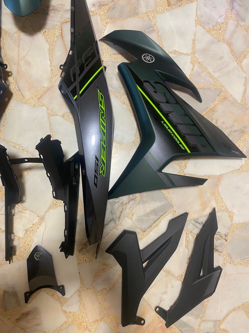 Coverset Matte Green Sniper V1, Motorcycles, Motorcycle Accessories on ...