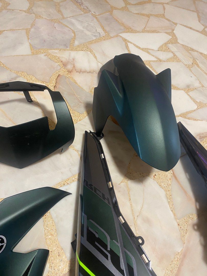Coverset Matte Green Sniper V1, Motorcycles, Motorcycle Accessories on ...