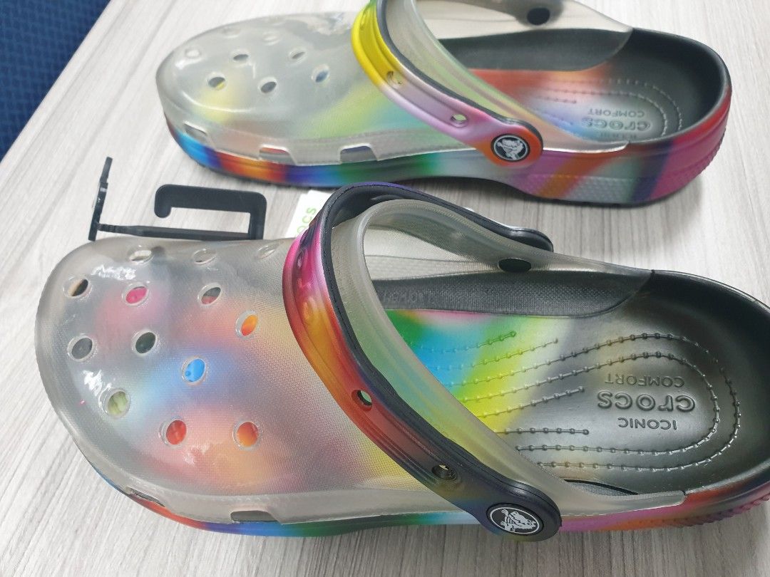 Crocs Classic Trans Solarized Clog, Men's Fashion, Footwear, Slippers ...