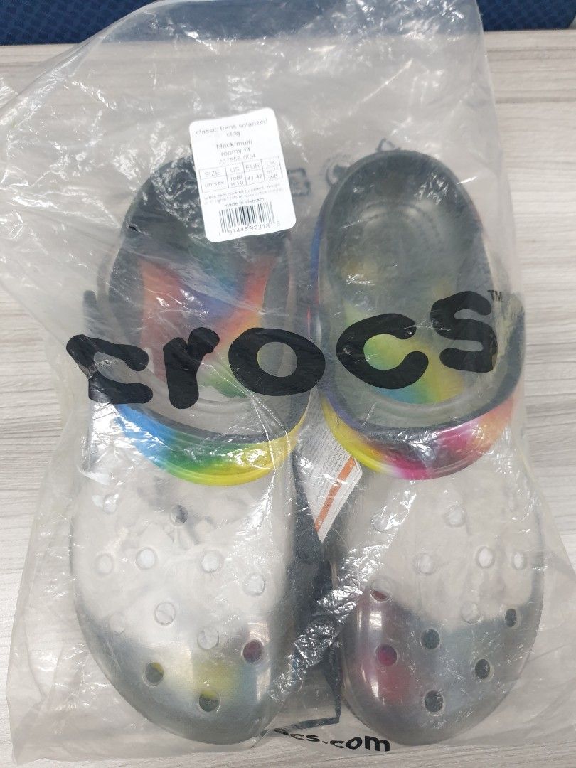 Crocs Classic Trans Solarized Clog, Men's Fashion, Footwear, Slippers ...