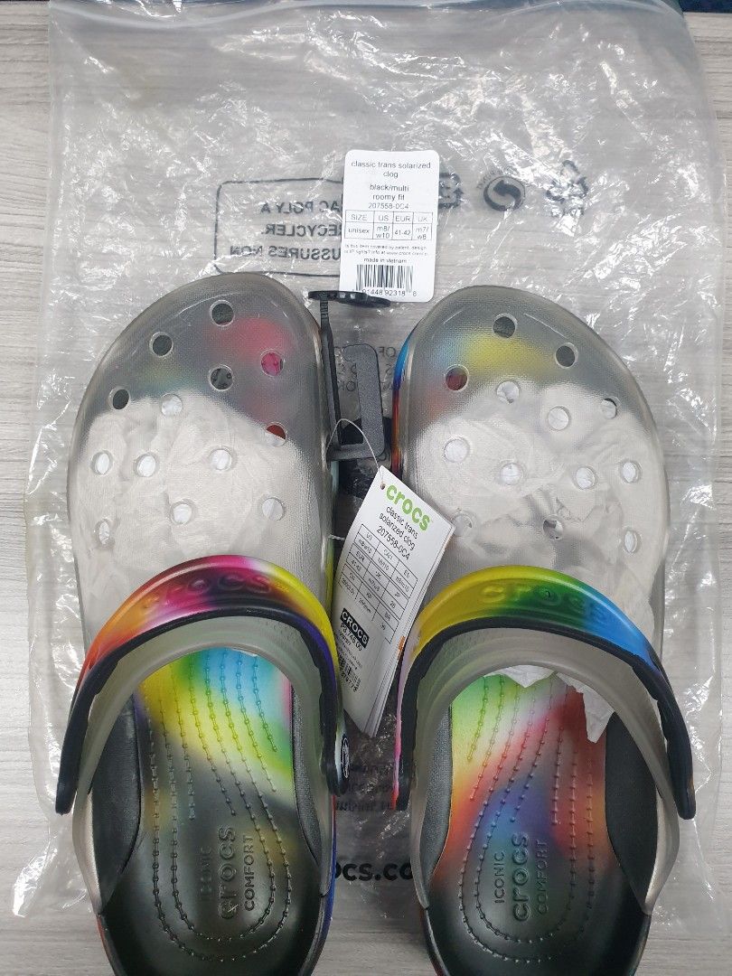 Crocs Classic Trans Solarized Clog, Men's Fashion, Footwear, Slippers ...