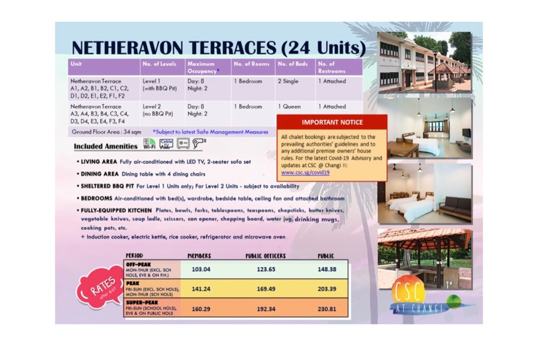 Csc changi chalet on 24th Dec, Announcements on Carousell