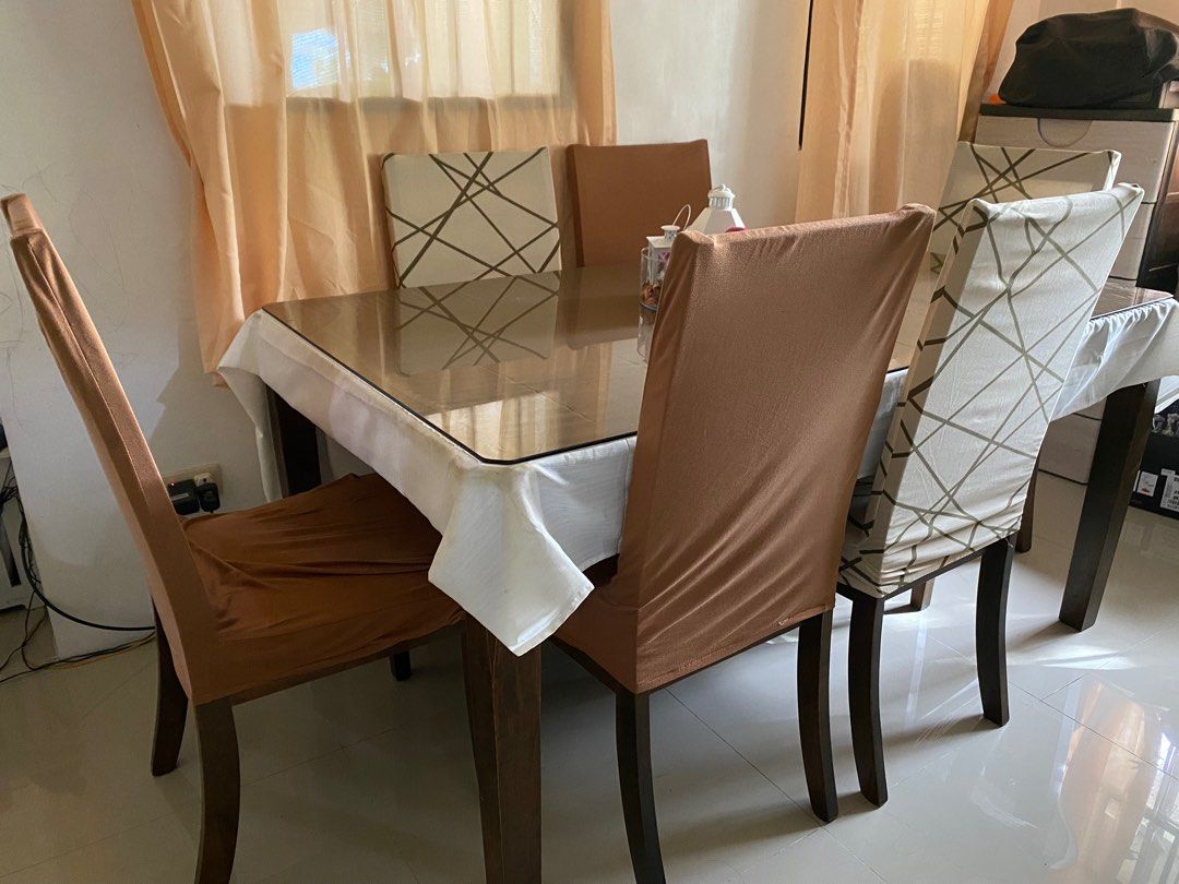 Dining Table Mandaue 6 seater, Furniture & Home Living, Furniture ...