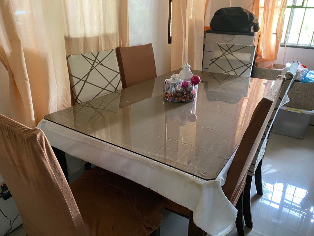 Dining Table Mandaue 6 seater, Furniture & Home Living, Furniture ...