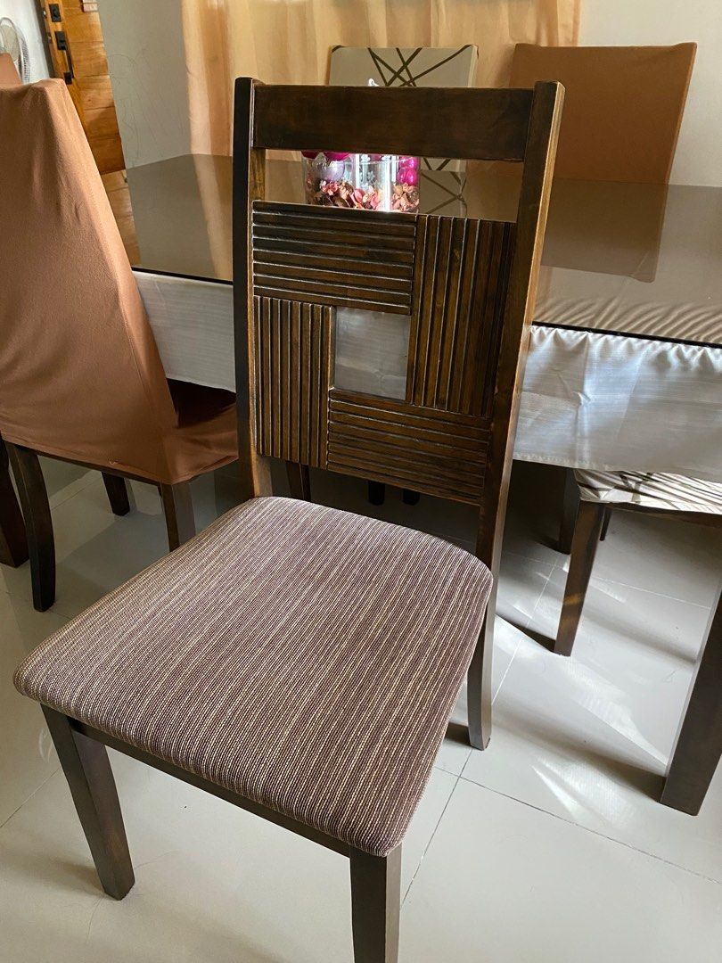 Dining Table Mandaue 6 seater, Furniture & Home Living, Furniture ...