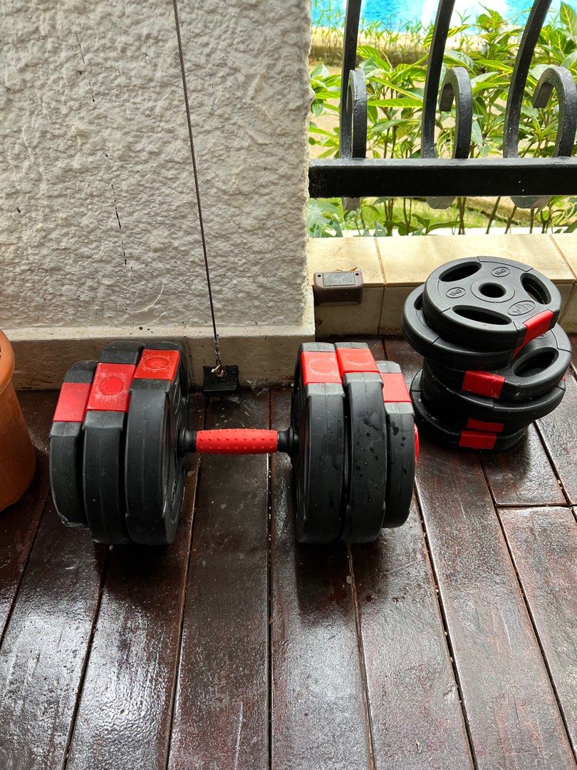 Dumbbell Set, Sports Equipment, Exercise & Fitness, Weights & Dumbbells ...