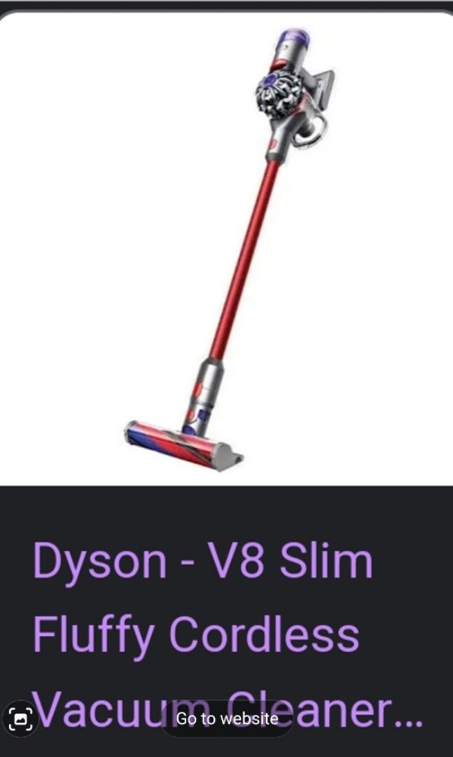 Dyson V8 Slim Fluffy vacuum cleaner for sale, Furniture & Home Living ...