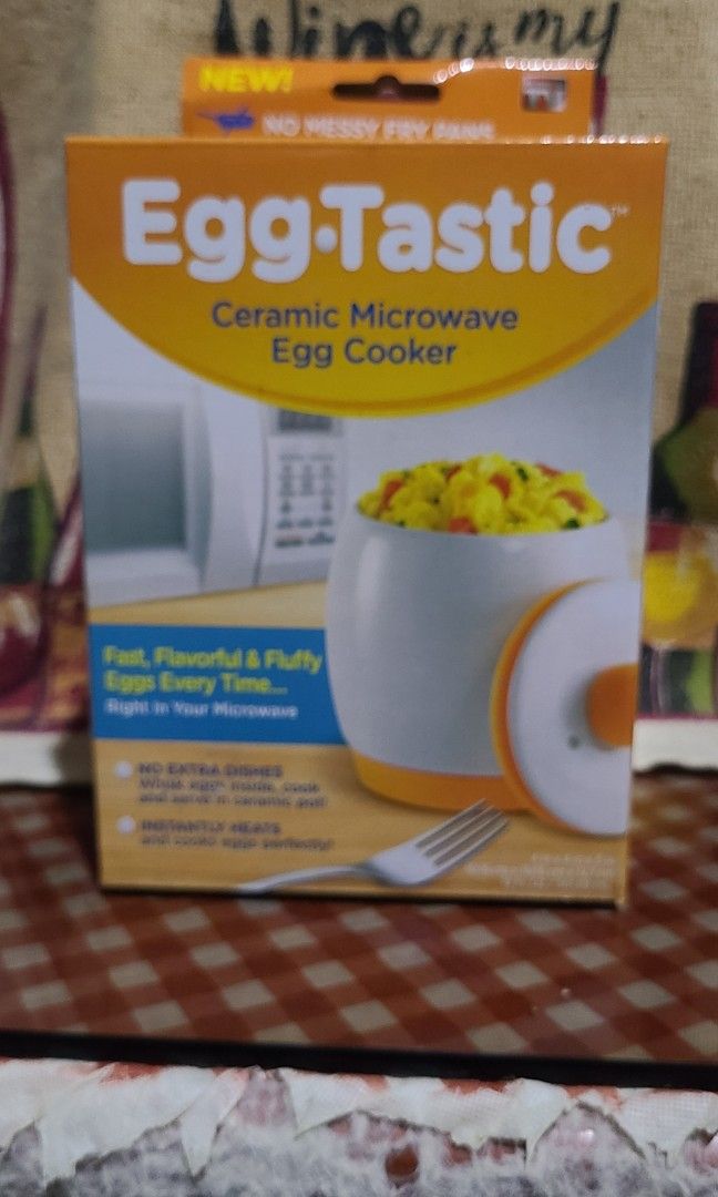 Egg-Tastic ceramic microwave egg cooker, Food & Drinks, Other Food & Drinks on Carousell