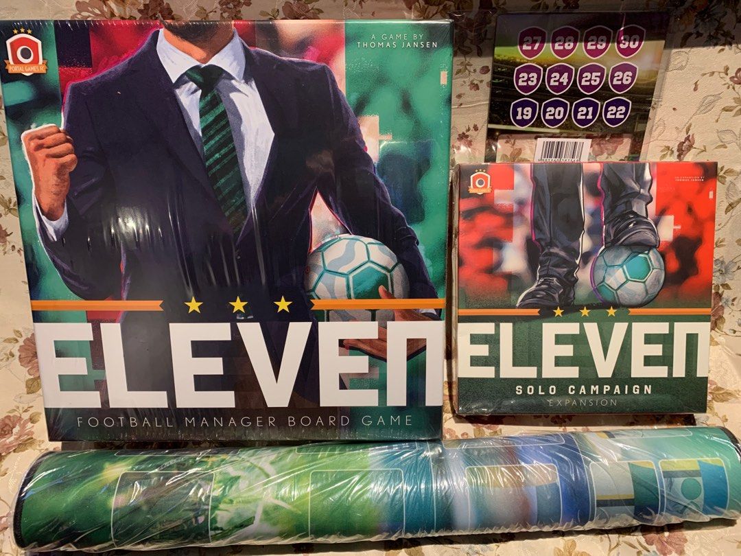 Eleven board game gamefound exclusive w/ playmat and solo expansion ...
