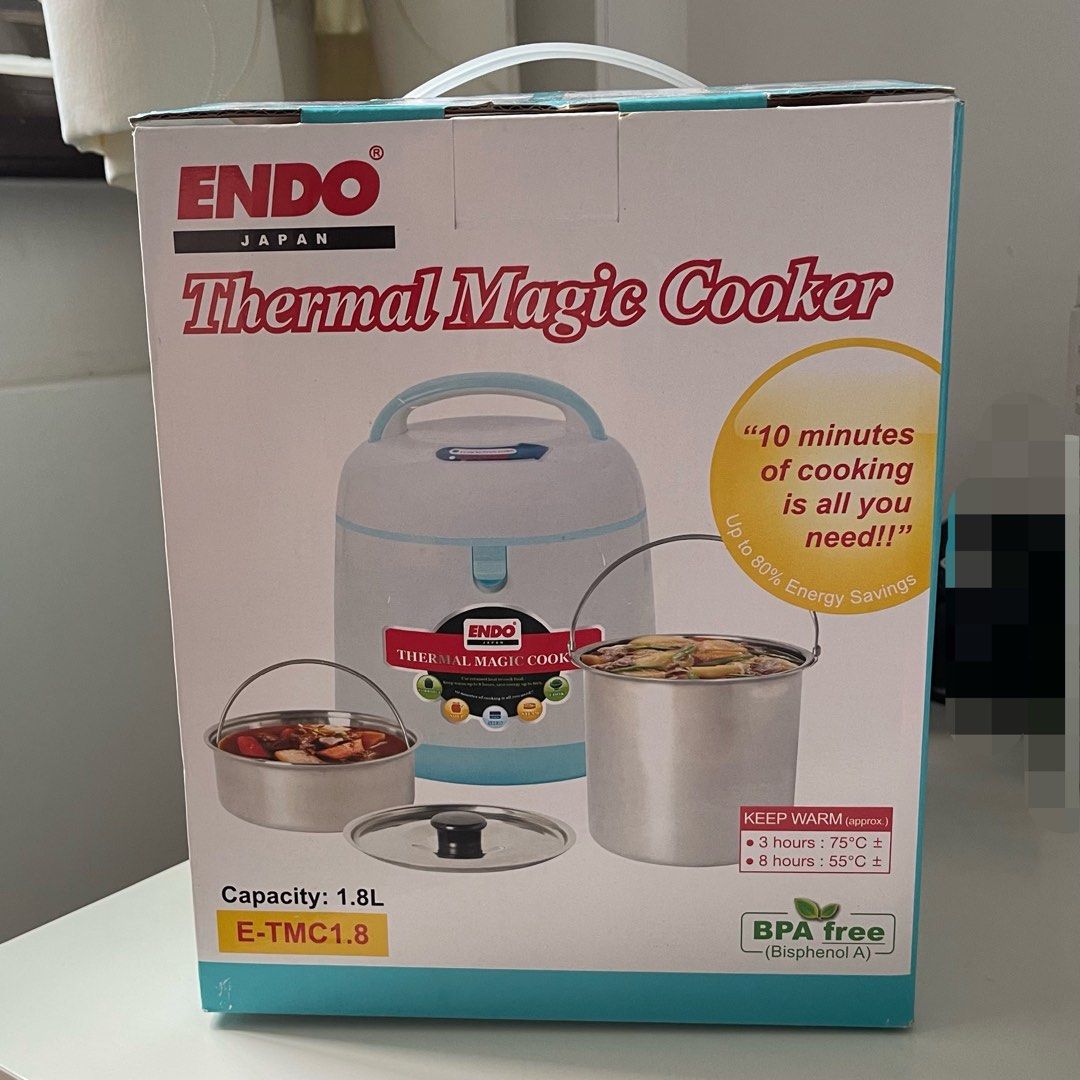 Endo Thermal Magic Cooker 1.8L, TV & Home Appliances, Kitchen ...