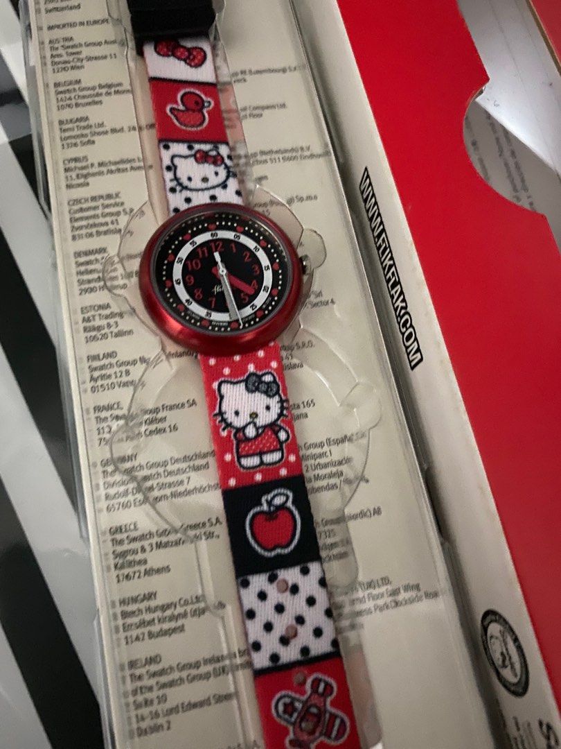 Flik Flak Hello Kitty, Luxury, Watches on Carousell