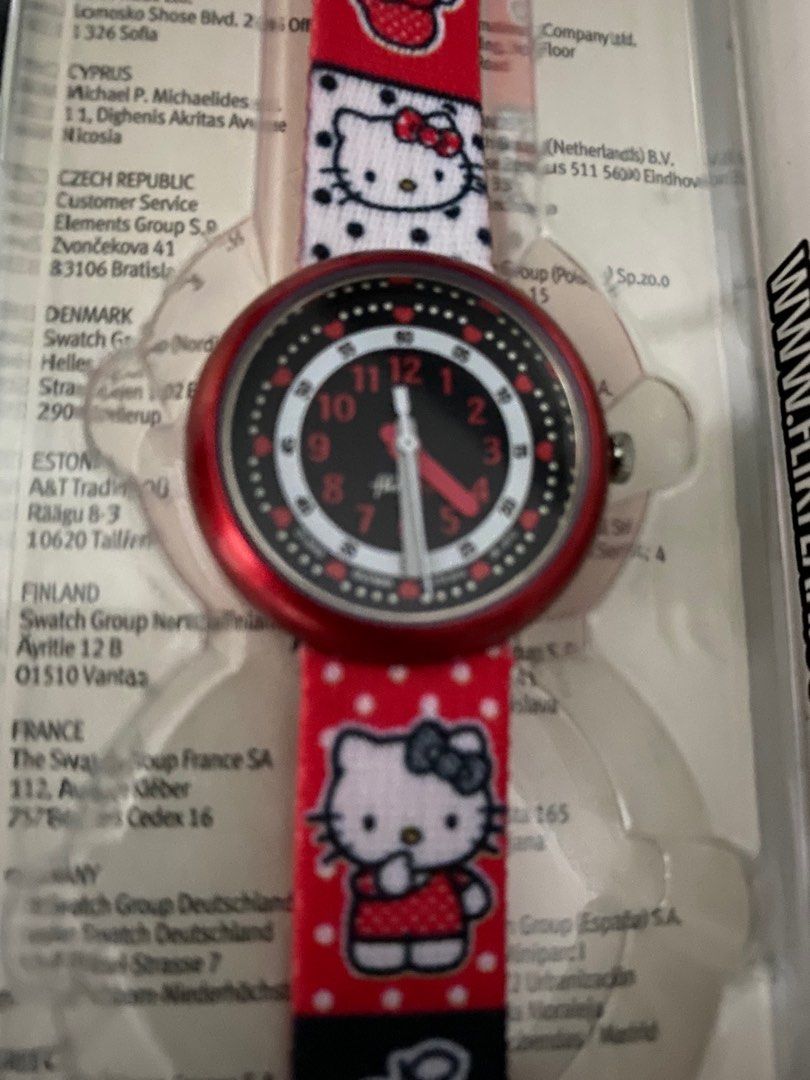 Flik Flak Hello Kitty, Luxury, Watches on Carousell