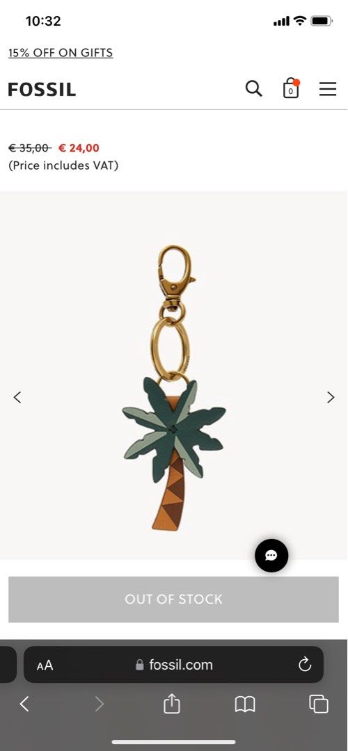 Fossil Sofia Keyfob Palm Springs, Women's Fashion, Watches ...