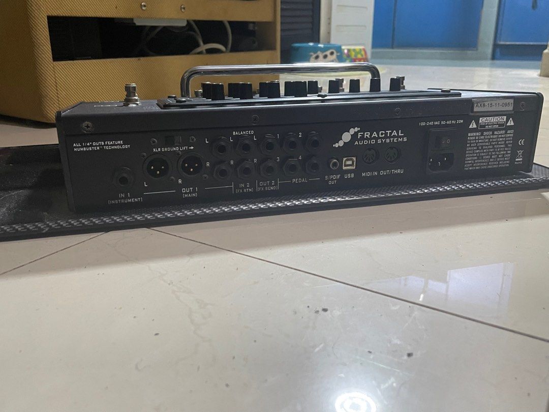 Fractal Audio AX8 with custom carbon fiber pedalboard, Hobbies & Toys ...