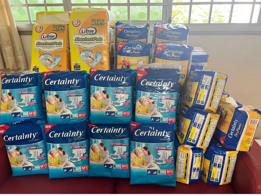 Certainty Diapers - Tape M Size (Bulk buy), Health & Nutrition ...