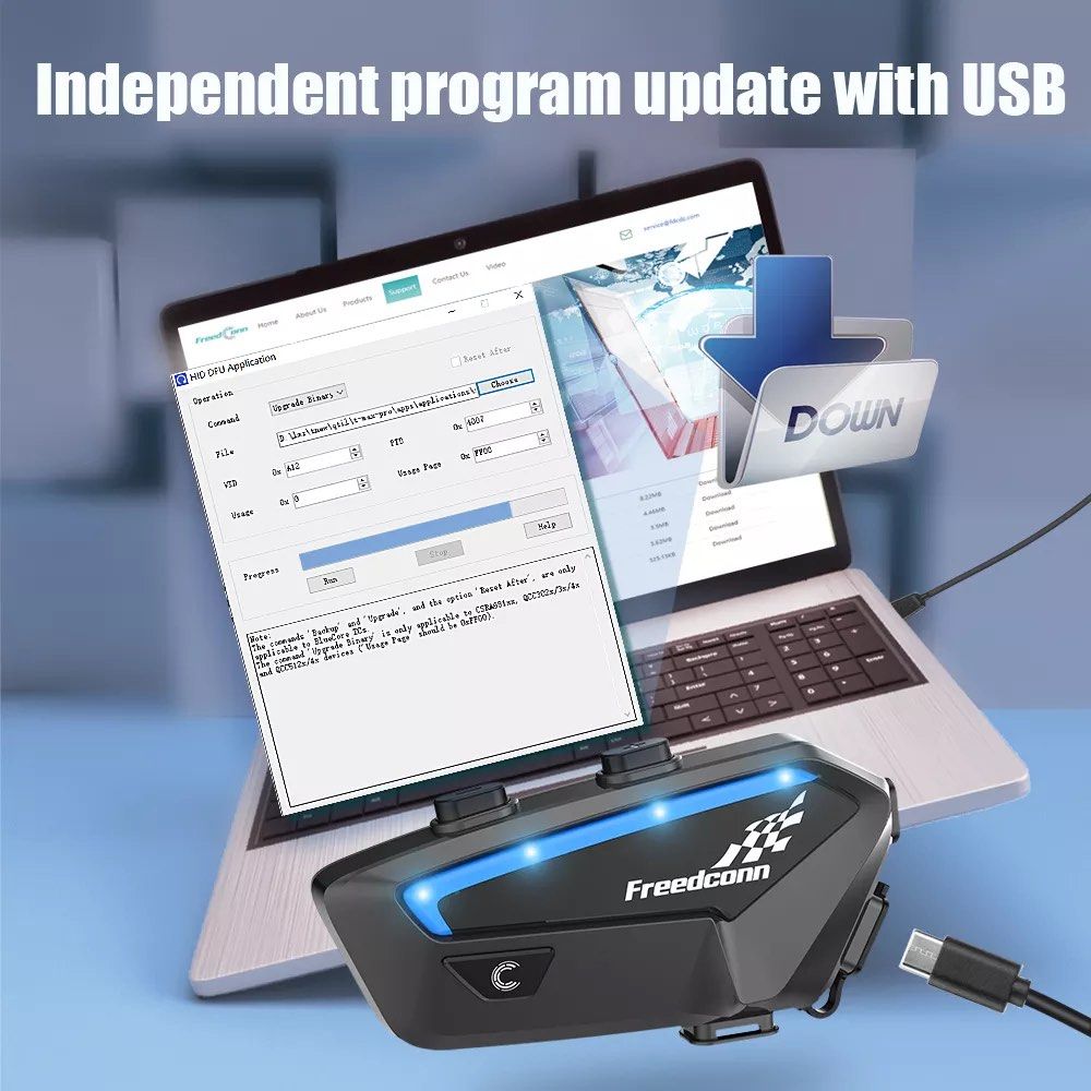 FreedConn FX Motorcycle Helmet Intercom Bluetooth Headset Talking ...