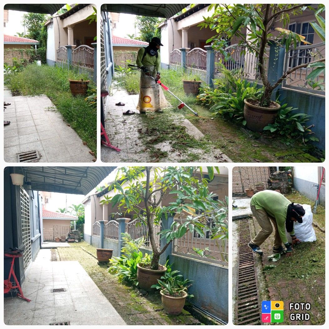 Freelance kemas halaman rumah, potong rumput grasscutting, Services ...
