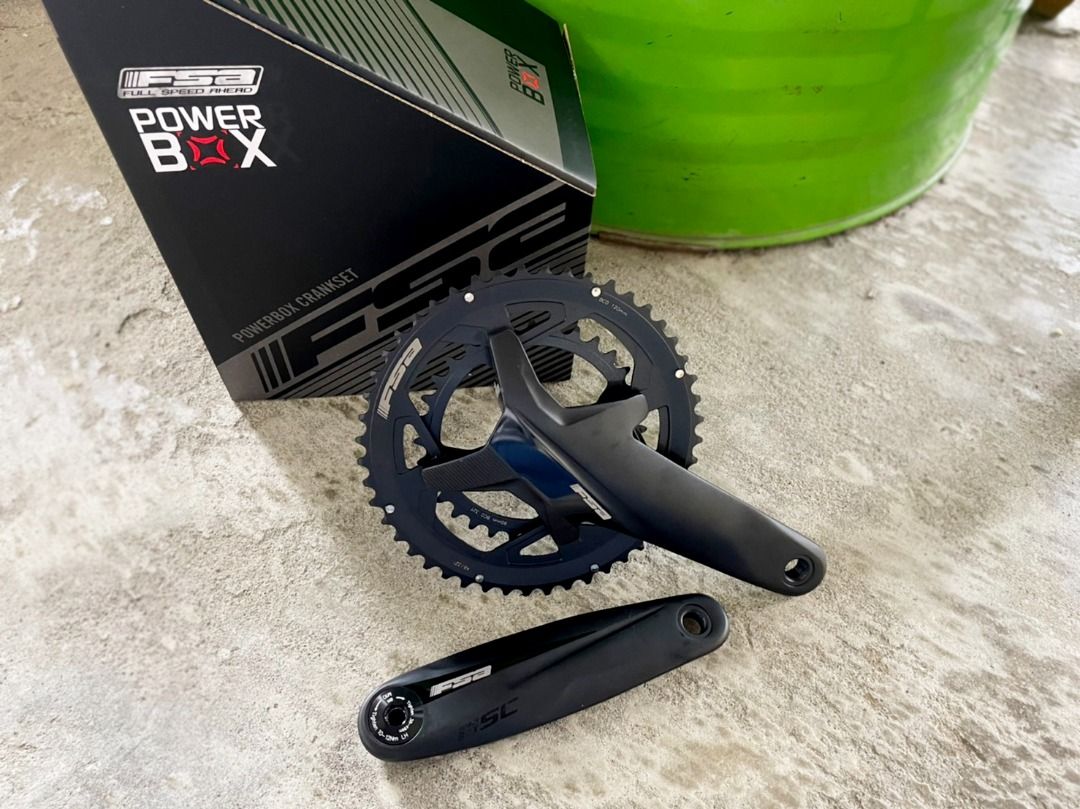 ~騎車趣~FSA鋁合金齒盤 左腿功率計 FSA POWERBOX SC 功率腿, 體育器材, 自行車及配件, 單車在旋轉拍賣