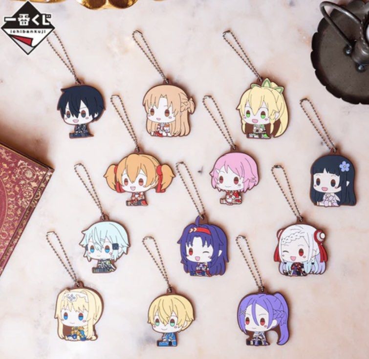 FULL SET SAO 10th Anniversary Ichiban Kuji Prize H, Hobbies & Toys ...