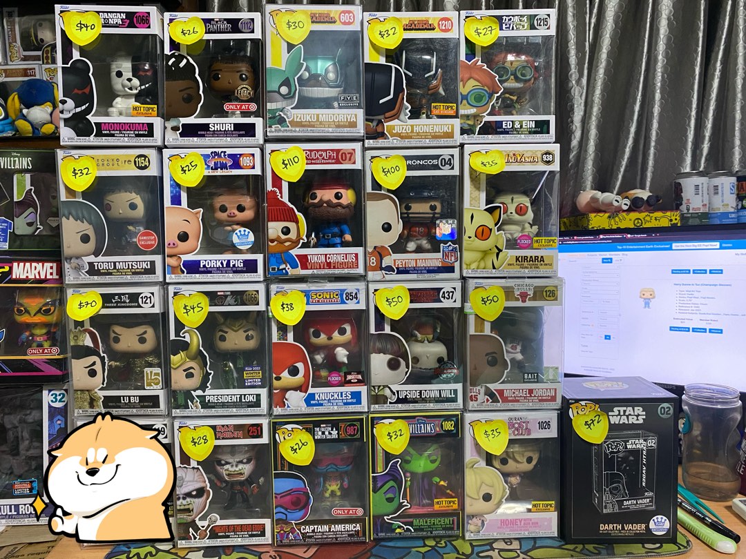 Funko Pop!s - Yukon Cornelius | Knuckles | President Loki | Lu Bu | Cao ...