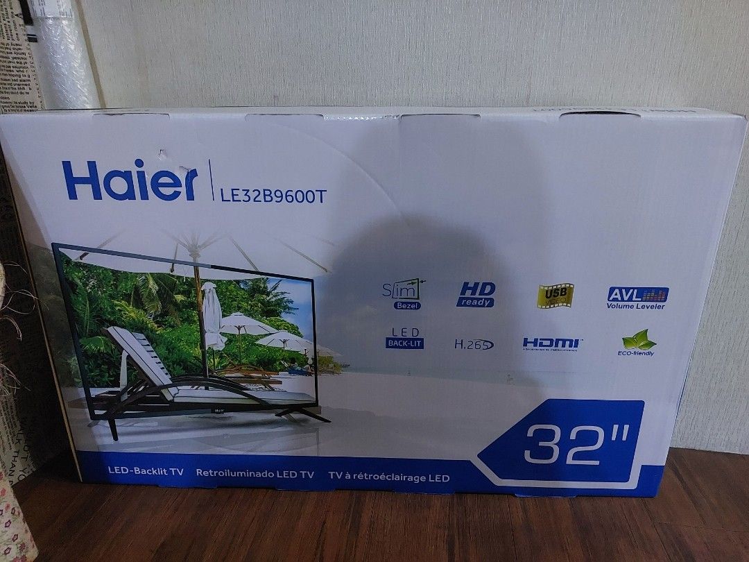 HAIER 32 Inch Full Hd Led TV Le32b9600T, TV & Home Appliances, TV ...