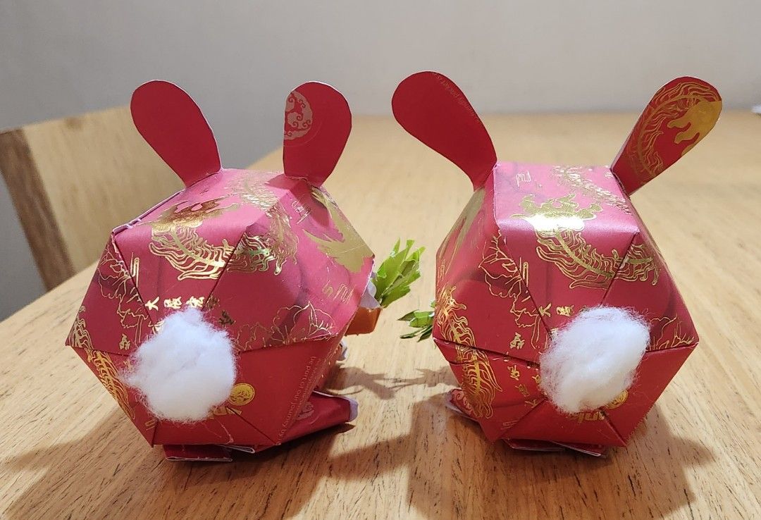 Handmade CNY angbao rabbit (ang pao bunnies), Hobbies & Toys ...
