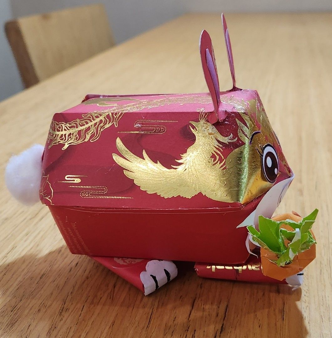 Handmade CNY angbao rabbit (ang pao bunnies), Hobbies & Toys ...