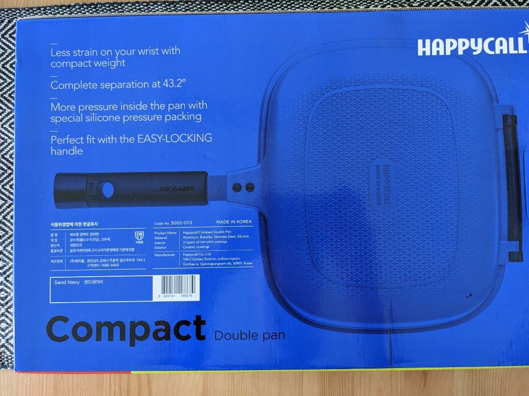 Happycall Compact Double Pan, Furniture & Home Living, Kitchenware ...