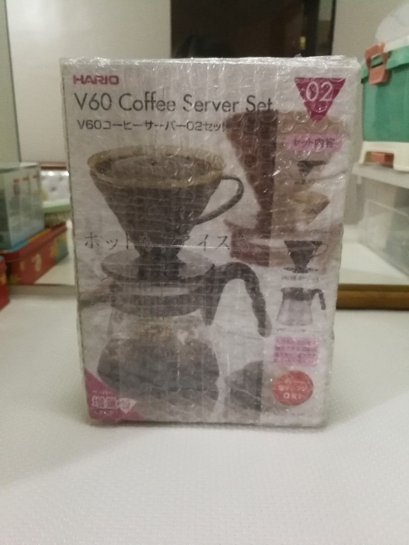 Hario V60 Coffee Server Set + 100 pcs paper drip, TV & Home Appliances ...