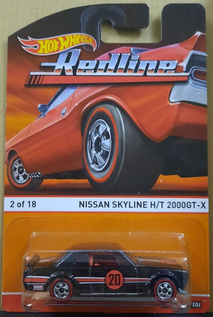 Hot Wheels Nissan Skyline H/T 2000 GT-X (Hako) Redline, Hobbies & Toys ...